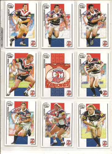 SELECT NRL 2005 POWER - *SYDNEY ROOSTERS - EASTERN SUBURBS* X 12 TEAM ...