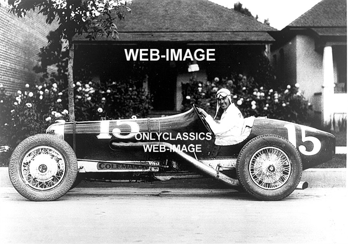 1930 LOUIS UNSER PIKES PEAK 8X10 PHOTO COLEMAN SP INDY 500 RACE CAR ...