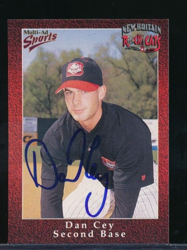 1998 Multi-Ad #7 Dan Cey New Britain Rock Cats signed auto autograph ...