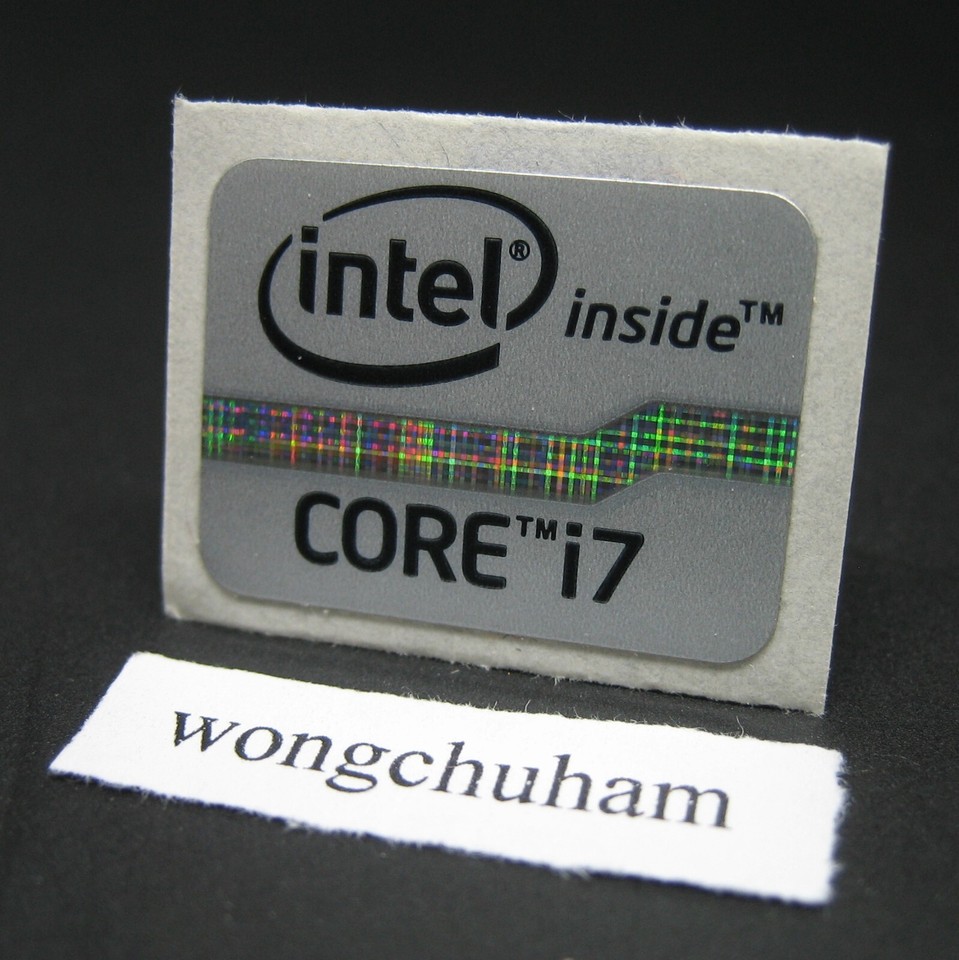PC Notebook Sticker - intel CORE i7 sticker 16mm x 21mm #202211232147 ...