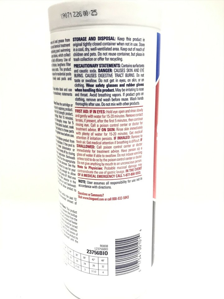 BioGuard-23756 Strip-Kwik Degreasing Filter Cleaner - 1 Quart | eBay