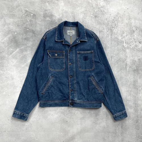 Carhartt WIP Saledo Denim Jacket Blue Stone Washed Size M | eBay