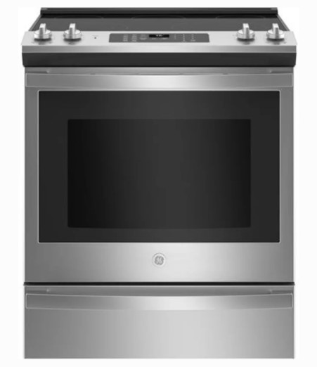 NEW GE JS760SPSS 30" 5.3 Cu. Ft. Electric Range with 5 Radiant Elements ...