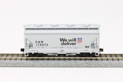 N Scale Micro-Trains 92130 2 Bay ACF Covered Hopper UP & CNW We Will ...