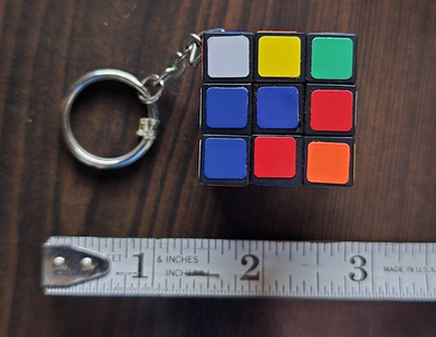 Vintage Mini Rubik's Cube Keychain | eBay