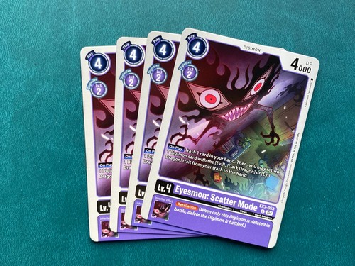 Eyesmon: Scatter Mode EX7-053 Playset Digimon Liberator Card Game x4 | eBay