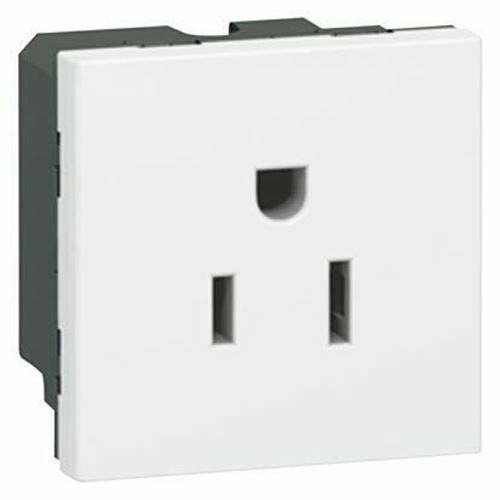Legrand White 1 Gang Unswitched Power Socket, NEMA 5-15R, 15A, Flush ...
