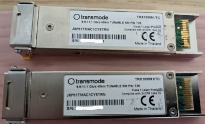 TESTED! INFINERA TRANSMODE TRX100091/TC TUNABLE XFP, DWDM, TRANSCEIVER ...
