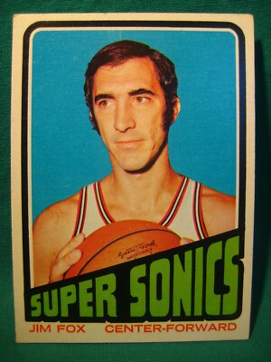 1972-73 Topps #34 Jim Fox-Seattle Supersonics-#3306 | eBay