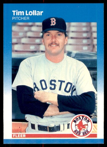 1987 Fleer Tim Lollar p Boston Red Sox #38 | eBay