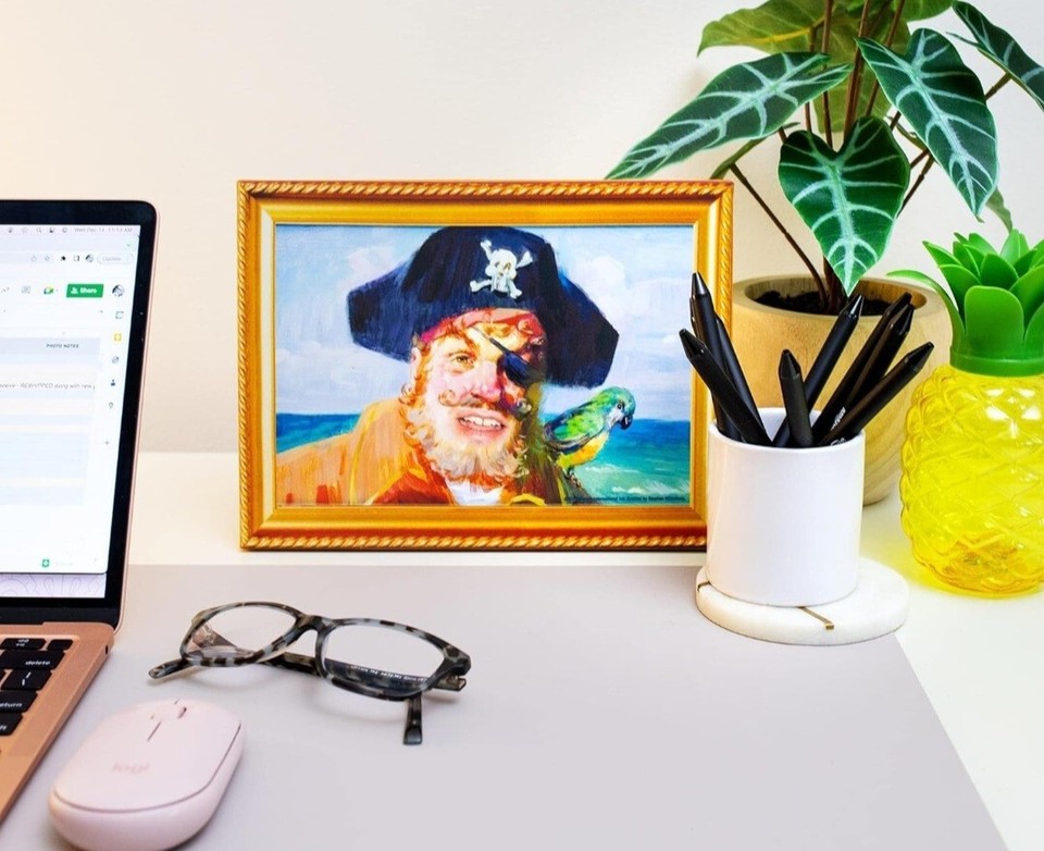 Spongebob Squarepants Painty The Pirate Patchy Painting Wall Art ...