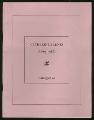 Catherine Barnes Autographs & Signed Books Catalogue 18 / 1st Edition 1990 | eBay