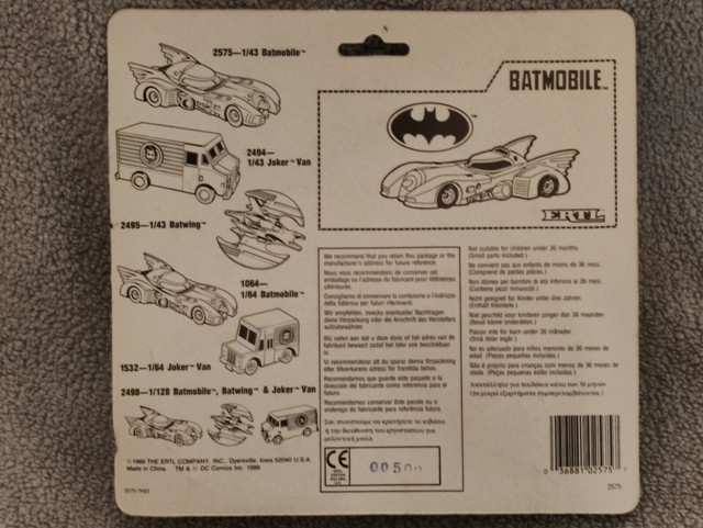 Ertl 2575 Batman Batmobile Large Vintage 1989 MOC for sale online | eBay