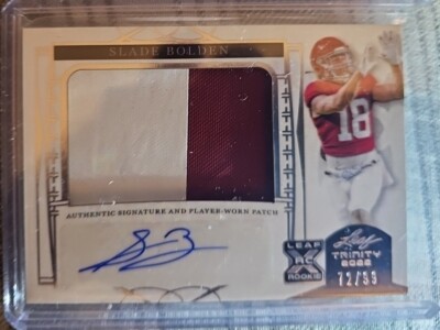 2022 Leaf Trinity SLADE BOLDEN RC Auto Patch 72/99 | eBay