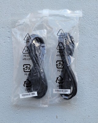 LDPE 4 PE-LD, Power Cable, Black New Open Box, (Lot Of 2) | eBay