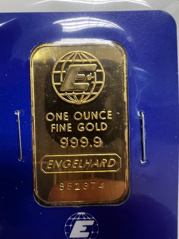 1 oz Gold Bar - Engelhard ‘E' logo, In Assay Card Tough To Find | eBay