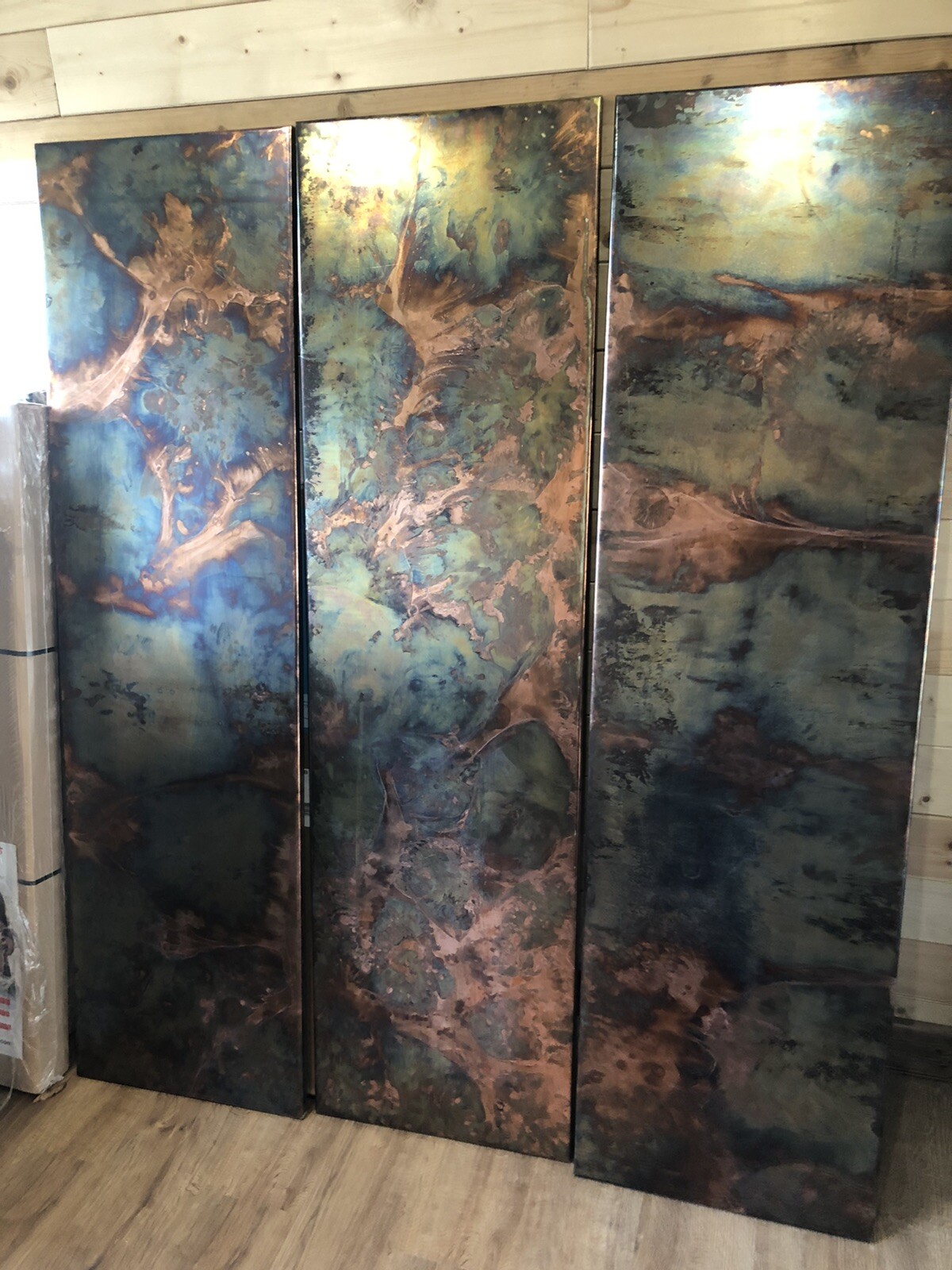 Distressed Copper Designer Radiator 605/1005 Slim Double 5000btu To ...