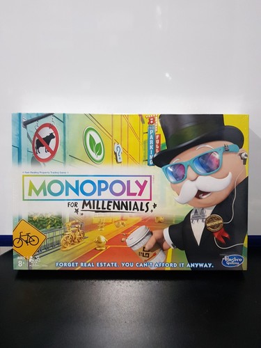 2018 Hasbro Monopoly for Millenials Board Game Millennial Edition ...