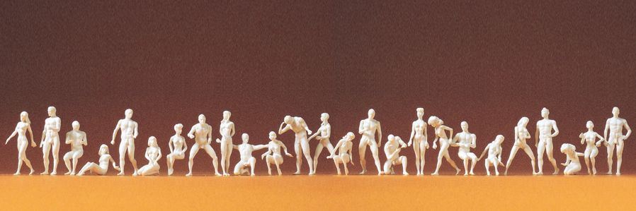 Adam and Eve figures (26) Unpainted Preiser 16400 | eBay