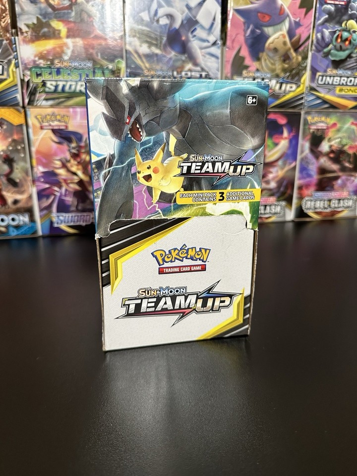 Pokemon Team Up And Unbroken Bonds Dollar Store Display Booster Boxes ...