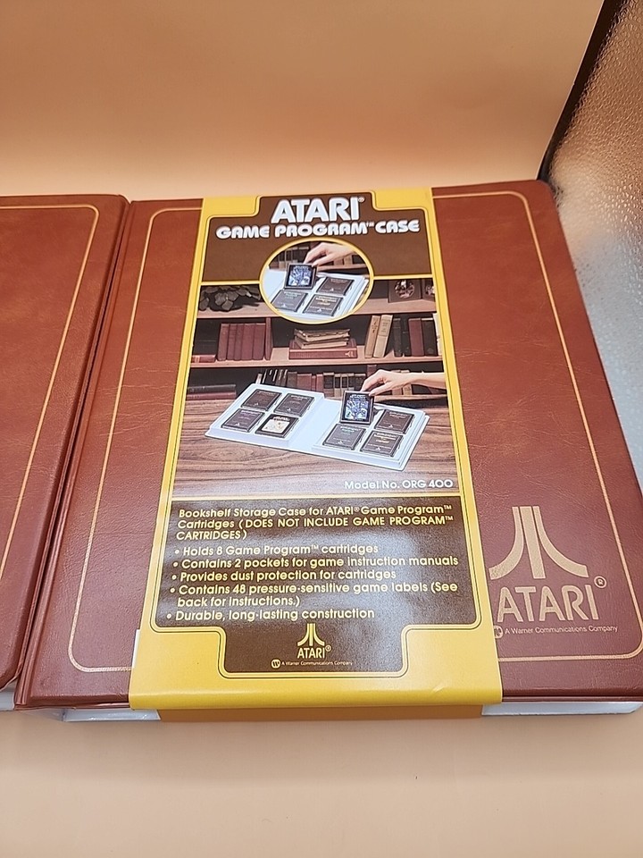 Lot Of 2 ATARI 2600 Game Program Storage Cases. 1 New,1 Used. New Has ...