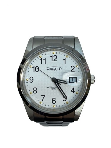 AUREOLE Quartz Analog Stainless Steel Watch White SW-591M | eBay