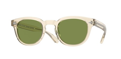 Oliver Peoples 0OV5036SF Sheldrake Sun 109452 Buff/Green Unisex ...