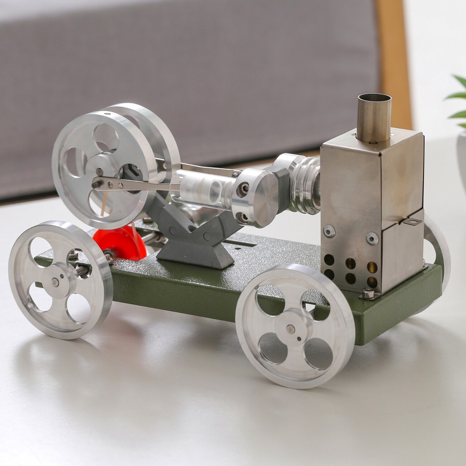DIY Assembly Stirling Engine Car Model Toy Mini Build-up Hot Air ...