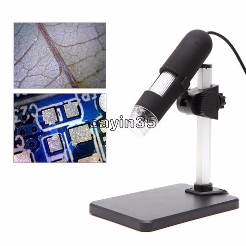 2MP 200X-1000X 8 LED USB Digital Microscope Endoscope Magnifier Video ...