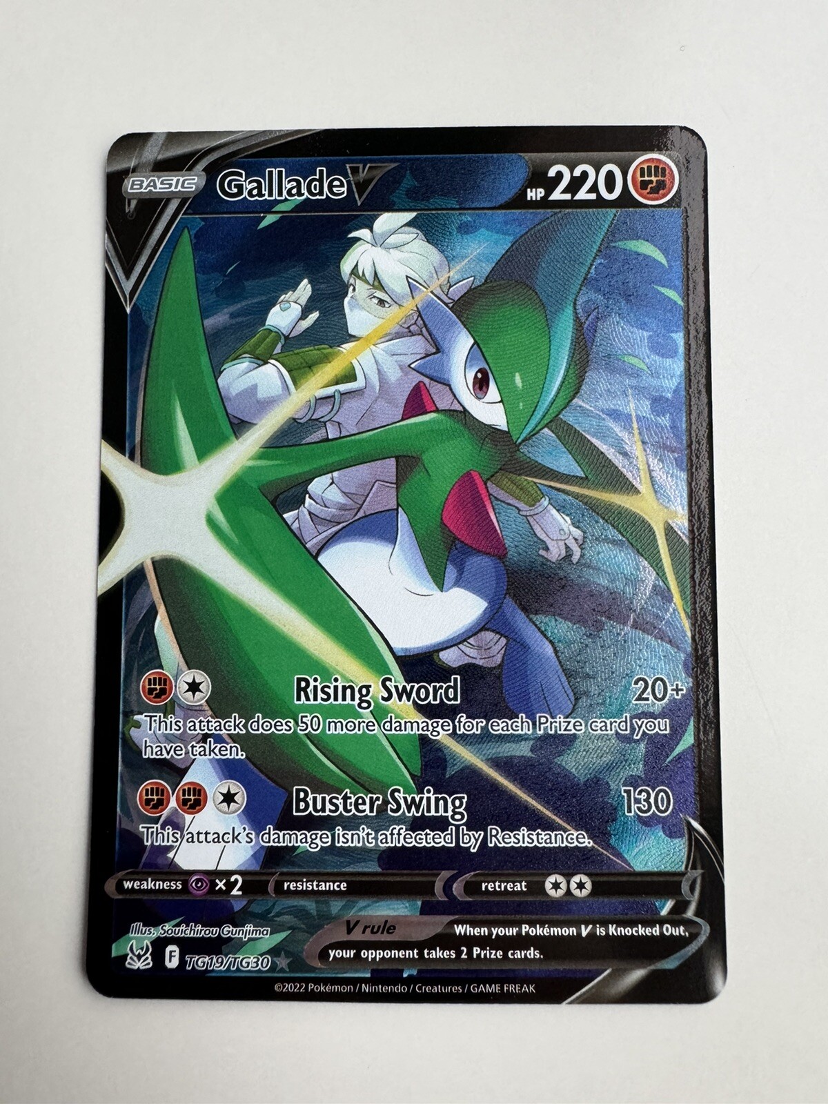 Pokémon TCG Gallade V Lost Origin Trainer Gallery TG19/TG30 Holo Ultra ...