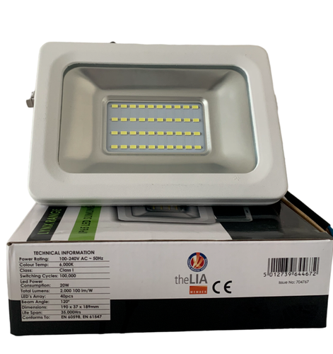 LED Flood Lights 20W Outdoor, 2000lm Security Lights, Waterproof IP65 ...