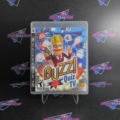 Buzz! Quiz TV PS3 Playstation 3 Game Only - Complete CIB | eBay
