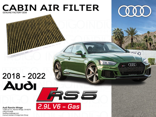 2018-2022 Audi RS5 COUPE Genuine Factory OEM Cabin Filter RS5-4M0-819 ...