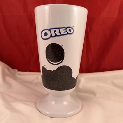 NEW Oreo Ceramic 7” Glass Cup for Dunking Cookies Ice Cream Sundae FREE ...