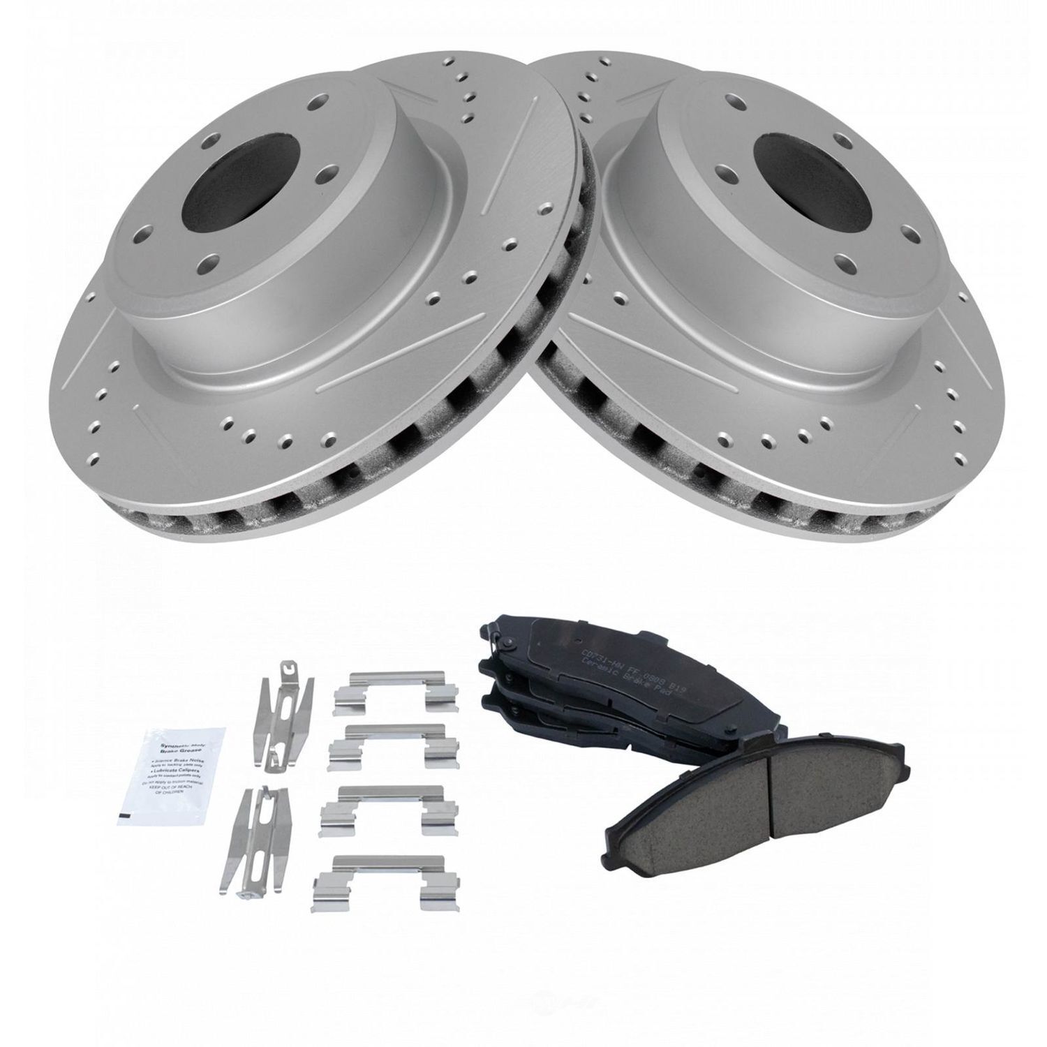 Disc Brake Kit-Performance Brake Pad and Rotor Kit TRQ fits 2005 ...