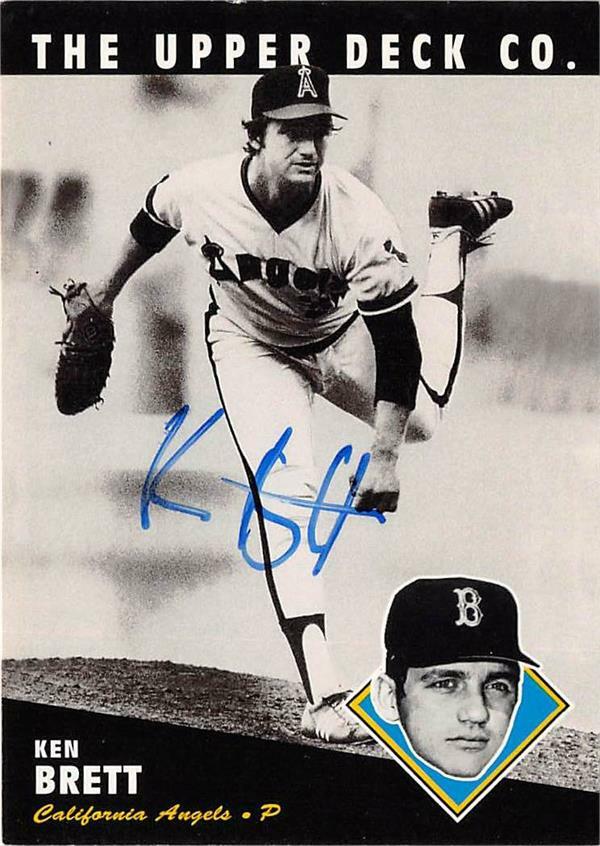 Ken Brett autographed baseball card 1994 Upper Deck #192 All Time ...