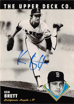 Ken Brett autographed baseball card 1994 Upper Deck #192 All Time ...