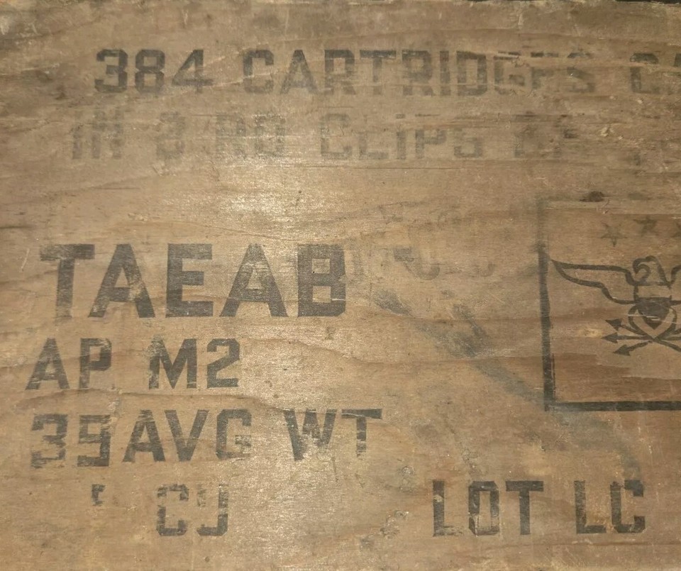 US Army Cal .30 Ball AP-M2 Wood Flaming Bomb Ammo Crate No Lid | eBay