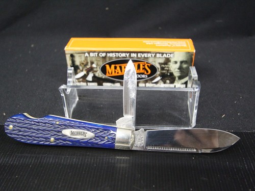 MARBLES TEAR DROP BLUE 3" POCKET KNIFE JACK MA43 (11AL25CA) | eBay