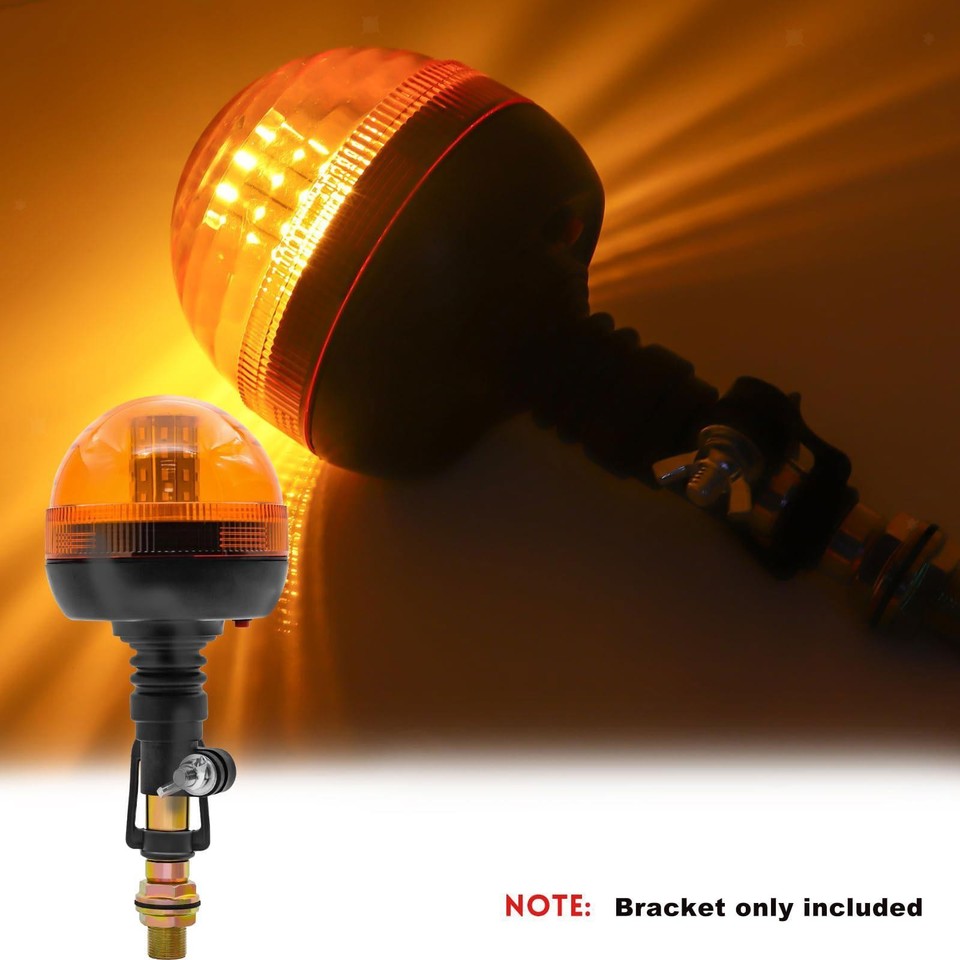 Tractor Beacon Light Bracket Warning Light Bracket Metal Plug and Play ...