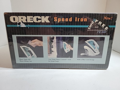Oreck Speed Iron Cordless Model TX850 With Swivel Base NEW SEALED | eBay