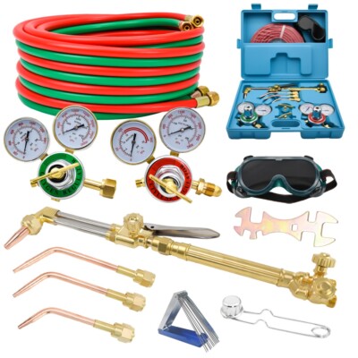 Gas Welding Cutting Torch Kit Oxy Acetylene Brazing Set Victor Type ...