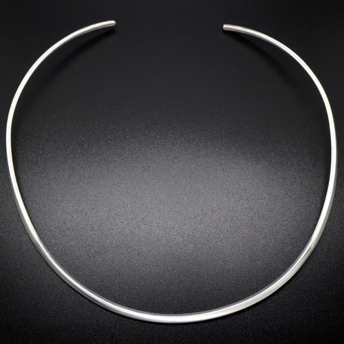 Sterling Silver 925 Torque Necklace MINIMALIST TORC COLLAR Gift for Her ...