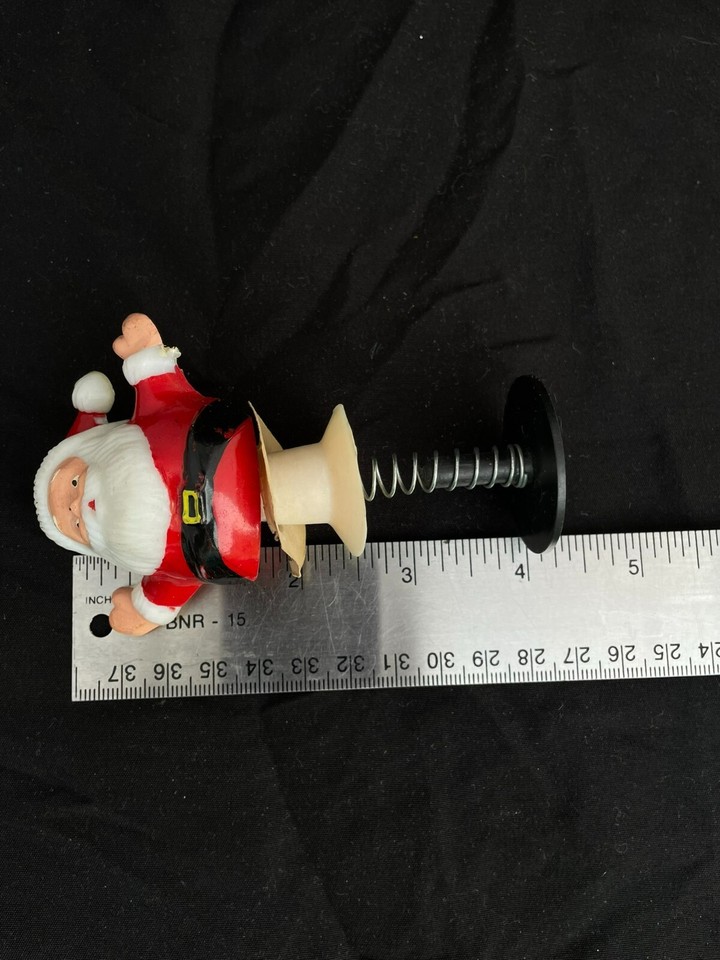 VINTAGE POP UP SPRING TOY Christmas Santa DECORATION | eBay