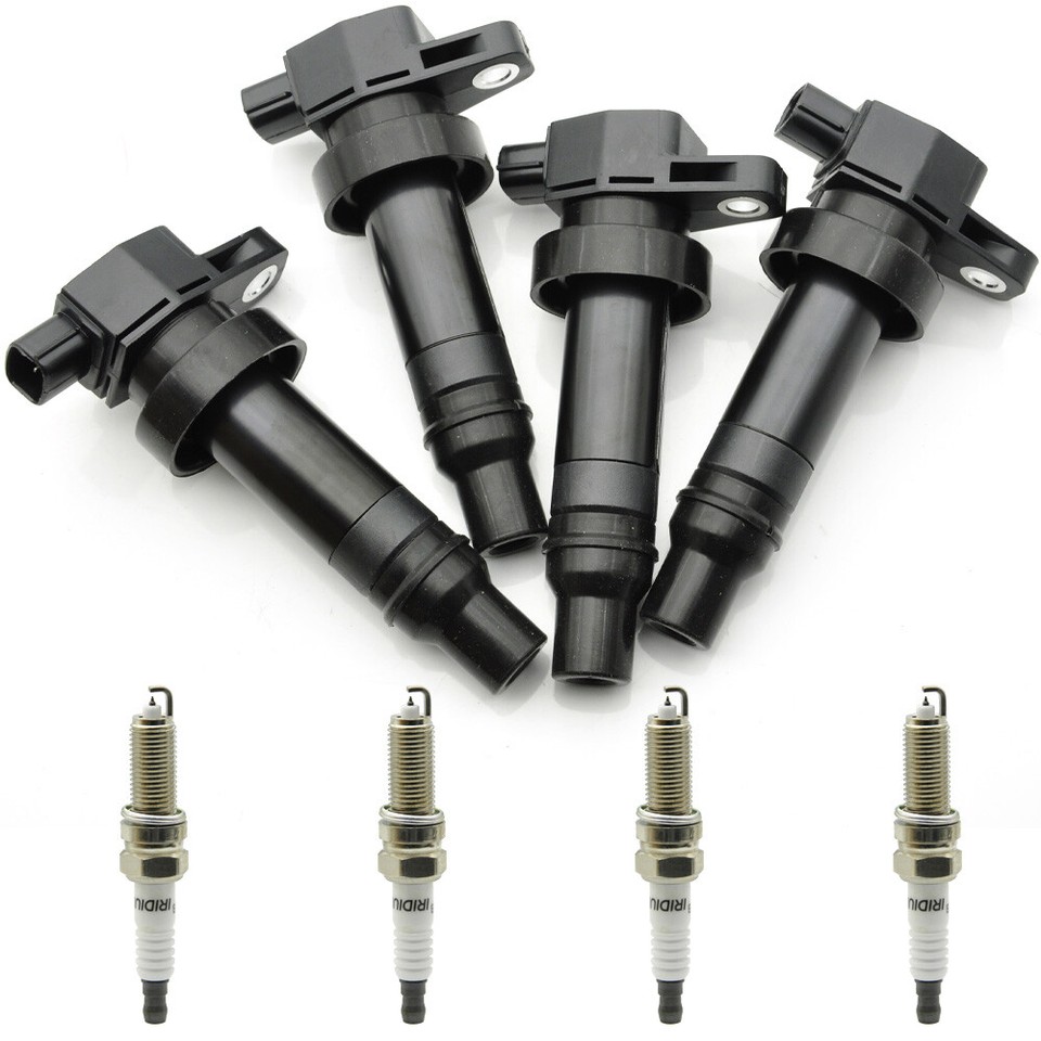 4pcs Ignition Coils & Spark Plugs For Kia Rio Soul Hyundai Accent 27301 ...