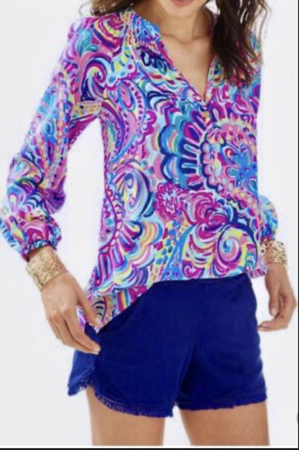 LILLY PULITZER Elsa Silk in Psychedelic Sunshine Prin… - Gem