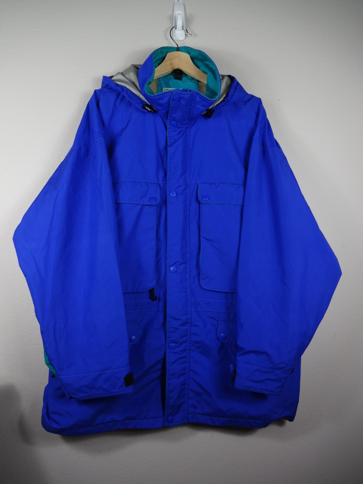 Vintage 90s LL BEAN Maine Wardens Blue Parka GoreTex Jacket Coat Made ...