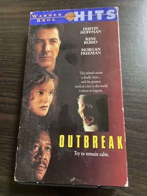 Outbreak VHS 1999 Warner Bros Hits Dustin Hoffman Rene Russo Morgan ...