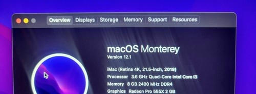 Apple iMac with 21.5in Retina 4K display (1TB HDD, Intel Core i3 8th ...