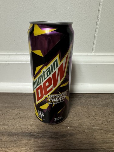 NEW Unopened Mountain Dew Passionfruit Frenzy 330 ml Slim Can Full ...